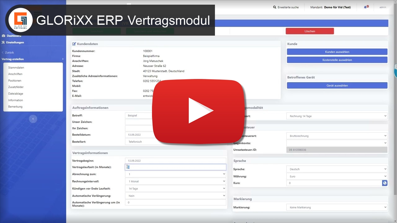 Vertrag – GLORiXX Software